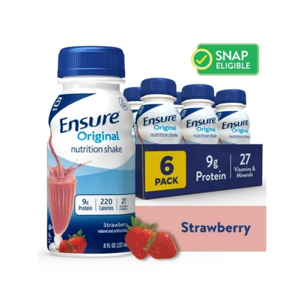 Ensure Original Nutrition Shake Strawberry (8oz 6pk) | Farmacias Savia ...