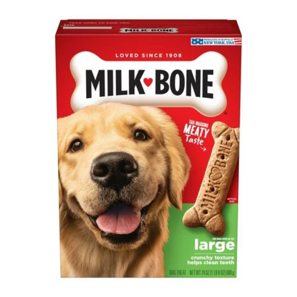 Milk-Bone Original Dog Biscuits Large Crunchy Dog Treats (24oz ...