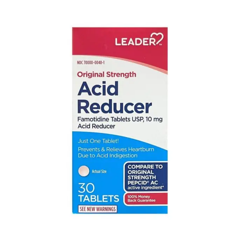Leader Famotidine Acid Reducer Tablets (10mg 30ct) | Farmacias Savia ...