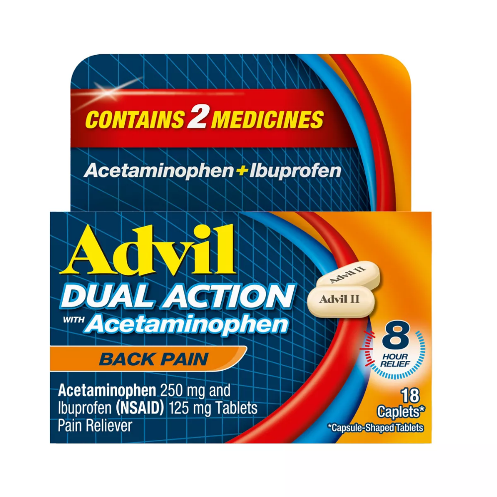 Advil Dual Action NSAID Ibuprofen Back Reliever (18ct) | Farmacias ...