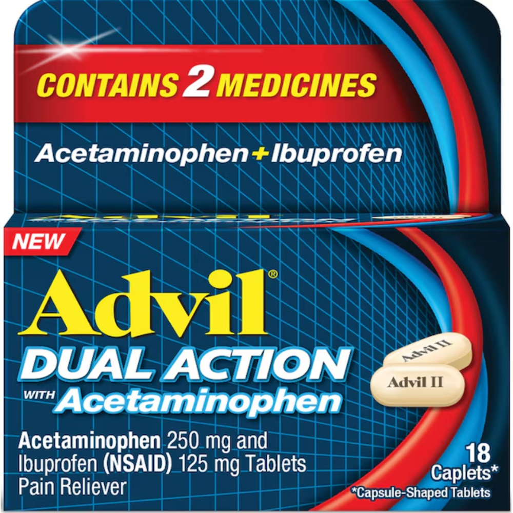 Advil Dual Action with Acetaminophen (18 ct) | Farmacias Savia – Max*s ...