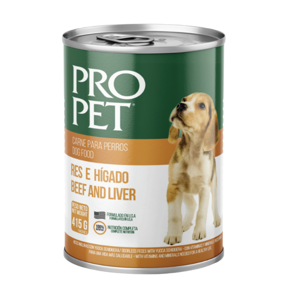 Pro Pet Beef & Liver Canned Dog Food (14.6 oz) | Farmacias Savia – Max ...