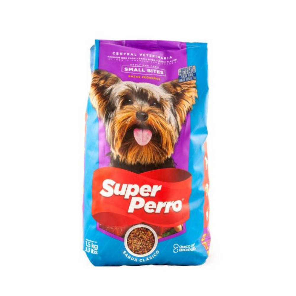 Super Perro Small Bites Classic Flavor Adult Dog Food (3.3 lb ...